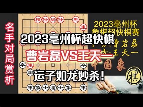 2023年全国象棋快棋锦标赛超快棋组半决赛曹岩磊开局弃马王天一运子如龙绝妙入局 YouTube