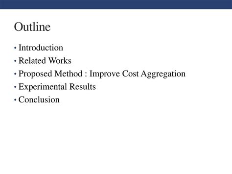 Ppt Joint Histogram Based Cost Aggregation For Stereo Matching Powerpoint Presentation Id