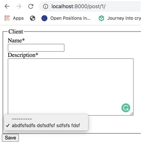 Python Django Manytoone Relations And List Of Data Entered By User