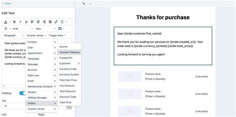 standard triggers order submitted highlevel support portal