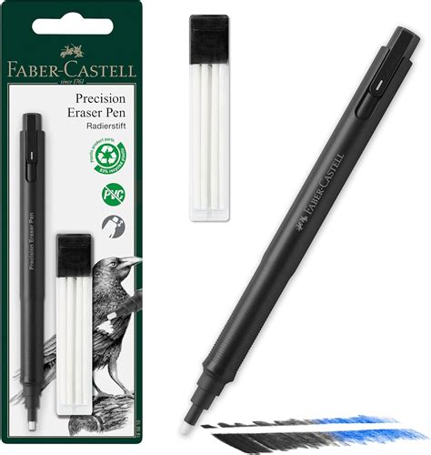 Faber Castell Precision Eraser Pen And Refill Erasers Uk Stationery And Office Supplies