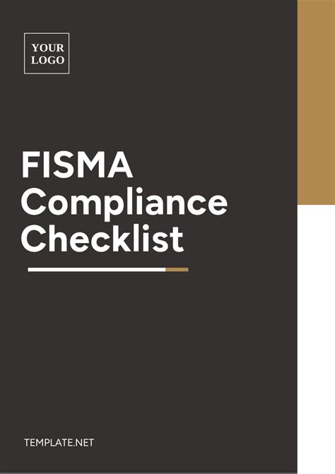 Free Fisma Compliance Checklist Template To Edit Online