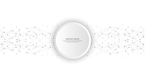 점과 선을 연결하는 추상적 인 배경과 기하학적 패턴 네트워킹 개념 인터넷 연결 및 글로벌 통신 연결에 대한 스톡 벡터 아트 및