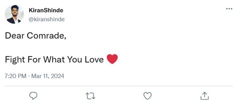 Kiran Shinde On Linkedin Comrade Motivation Life Love