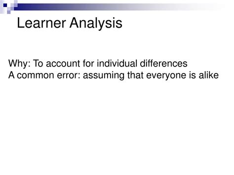 Ppt Instructional Design Learner Analysis Powerpoint Presentation Free Download Id4188994