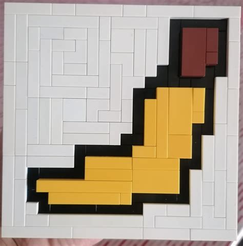 Lego Moc Lego Art Banana By Just A Minifig Rebrickable Build With Lego