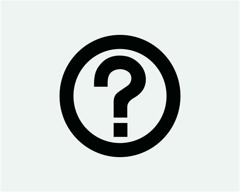 Question Mark Icon Round Circle Faq Help Problem Query Information