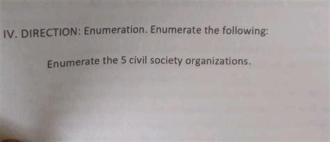 Iv Direction Enumeration Enumerate The Studyx