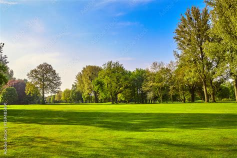 City Park Panorama Of A Beautiful Park Photos Adobe Stock