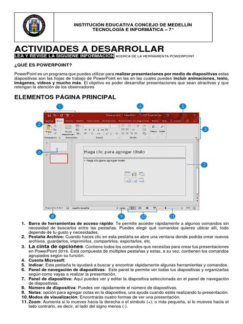 Conceptos Basicos Powerpoint 7° Pdf Microsoft Powerpoint Software