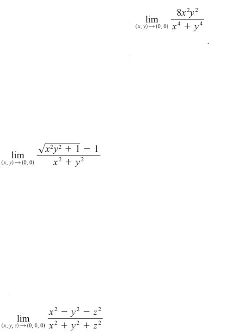 Solved Find The Limit If It Exists Or Show That The Chegg