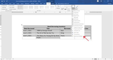 How To Add Background Color To The Table In MS Word OfficeBeginner