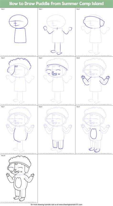 How To Draw Puddle From Summer Camp Island Summer Camp Island Step By