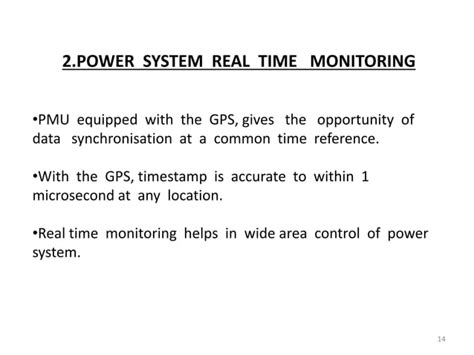 Role Of Phasor Measuring Unit In Power System Pptx Business