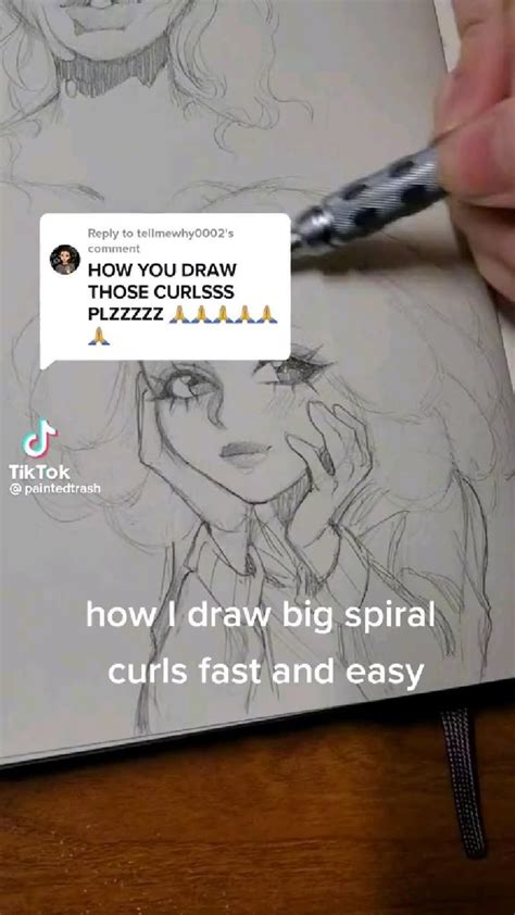How To Draw Curls Tut Drawing Techniques Book Art Drawings Art Drawings Simple