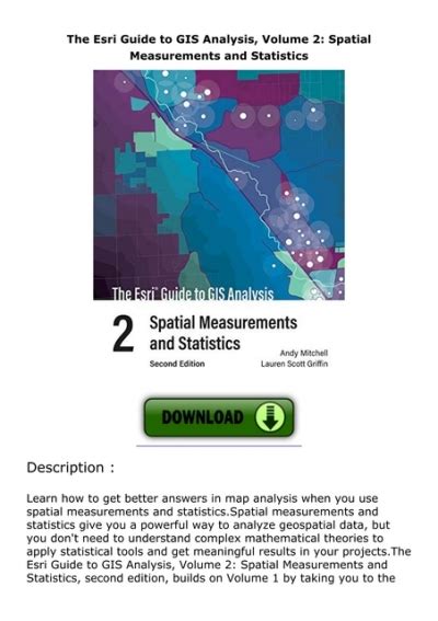 Pdf Read The Esri Guide To Gis Analysis Volume 2 Spatial Measurements And Statistics
