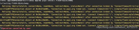 安装 Flask Sqlalchemy错误！！！sqlalchemy包下载失败 Csdn博客