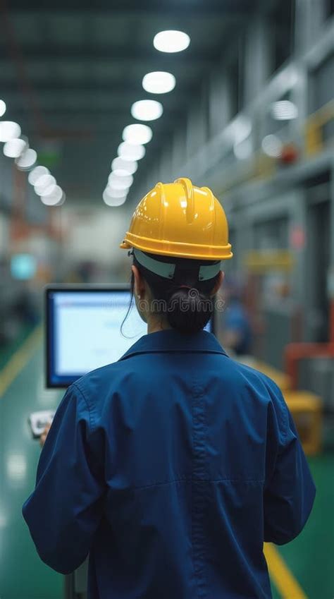 South Korean Safety Engineer Conducting A Risk Assessment At A High