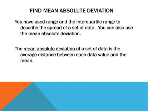 PPT Mean Absolute Deviation PowerPoint Presentation Free Download ID 2981412