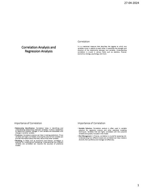 Correlation 03 Pdf Regression Analysis Linear Regression