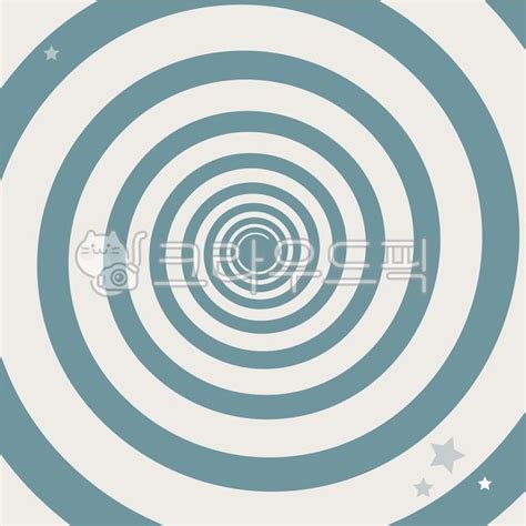 나선형 소용돌이 빙글빙글 별 일러스트 사진이미지일러스트캘리그라피 Green Seed작가