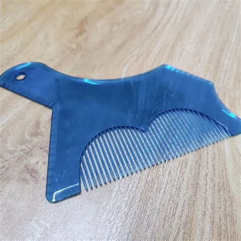 Men One Beard Styling Comb Creative Beard Stencil Temu Australia