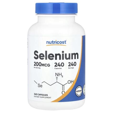 Nutricost Selenium 200 Mcg 240 Capsules