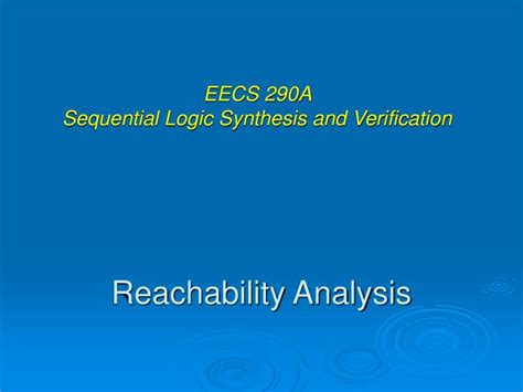 PPT Reachability Analysis PowerPoint Presentation Free Download ID