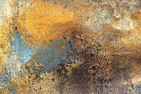 Texture Of Rusty Iron Rust On Sheet Of Metal Rust Stains On Surface Pattern In Vintage Style
