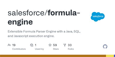 Github Salesforceformula Engine Extensible Formula Parser Engine With A Java Sql And