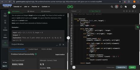🧩 Day 54 Count Distinct Pairs With Given Sum In A Sorted Array With