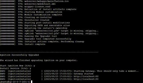 Upgrading Ignition Within Cloud Services Ignition User Manual