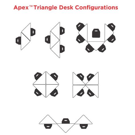 Creative Triangle Desk Configurations