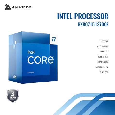 Intel Box Core I7 13700f
