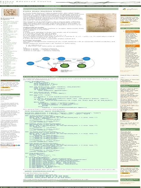 Python Advanced Finite State Machine In Python Pdf Areas Of