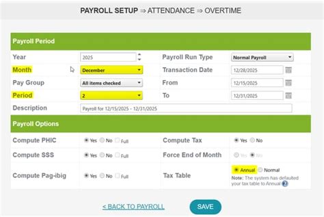 Annualization Of Tax Year End Payroll Process