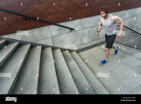 Man Running Up Stairs Hi Res Stock Photography And Images Alamy