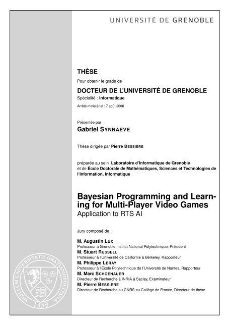 bayesian programming and learning for multi player video games