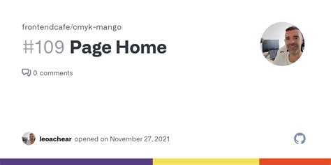 Page Home Issue 109 Frontendcafe Cmyk Mango GitHub