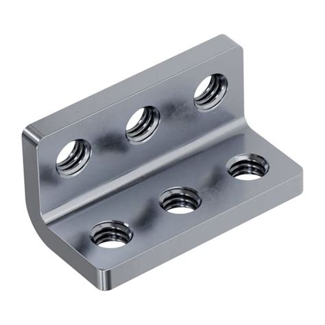 Threaded Steel L Bracket 3 Hole 4 Pack Buy In Australia Gb 1147