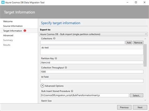 Azure Cosmosdb Cosmos Db Bulk Import Single Partition Collections