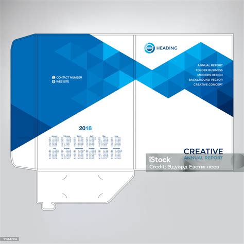 폴더 디자인 카탈로그 팜플렛 사진 및 텍스트 현대 기하학적 디자인의 배치에 대 한 레이아웃에 대 한 커버 파일에 대한 스톡 벡터 아트 및 기타 이미지 Istock