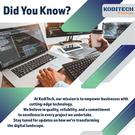 Koditech On Linkedin Softwaredevelopment Innovation Techtrends Behindthescenes