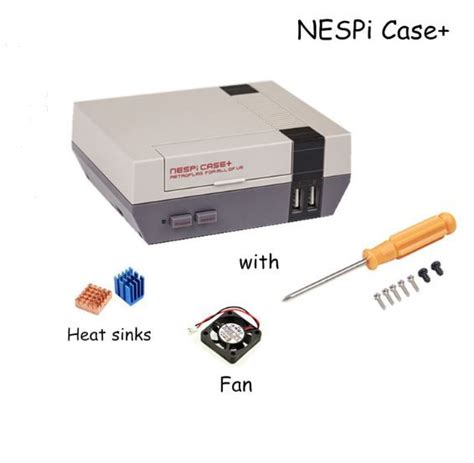 retroflag upgraded nespi case with cooling fans screw screwdriver
