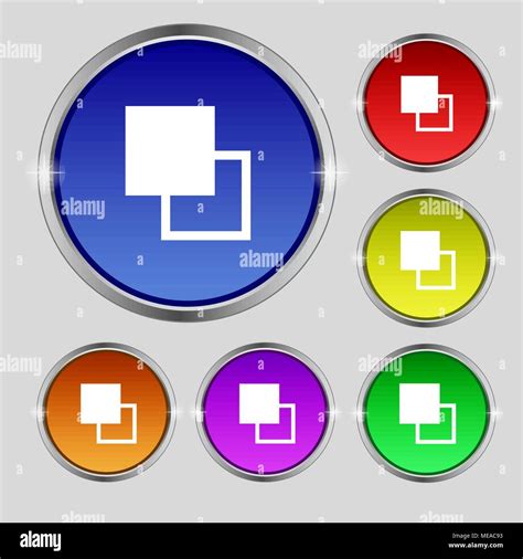 Active Color Toolbar Icon Sign Round Symbol On Bright Colourful Buttons Vector Illustration