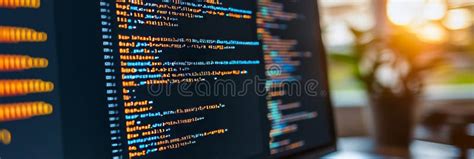 Computer Program Code On A Monitor Screen Software Development
