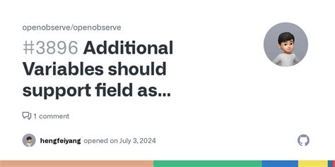 Additional Variables Should Support Field As Variables · Issue 3896
