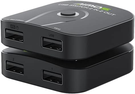 Uni Usb Switch Usb Switcher To 2 Computers And Laptops Usb 3 0 Sharing Switch