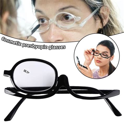Clear Make Up Glasses Flip Down Magnifying Makeup Reading Glasses
