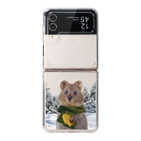 🍀z플립 클리어케이스 쿼카붕어빵🍀z플립 클리어 하드 젤하드 탱크젤하드 범퍼 Z플립 3 4 5 Z플립케이스 커스텀 심플 모던 에이블리